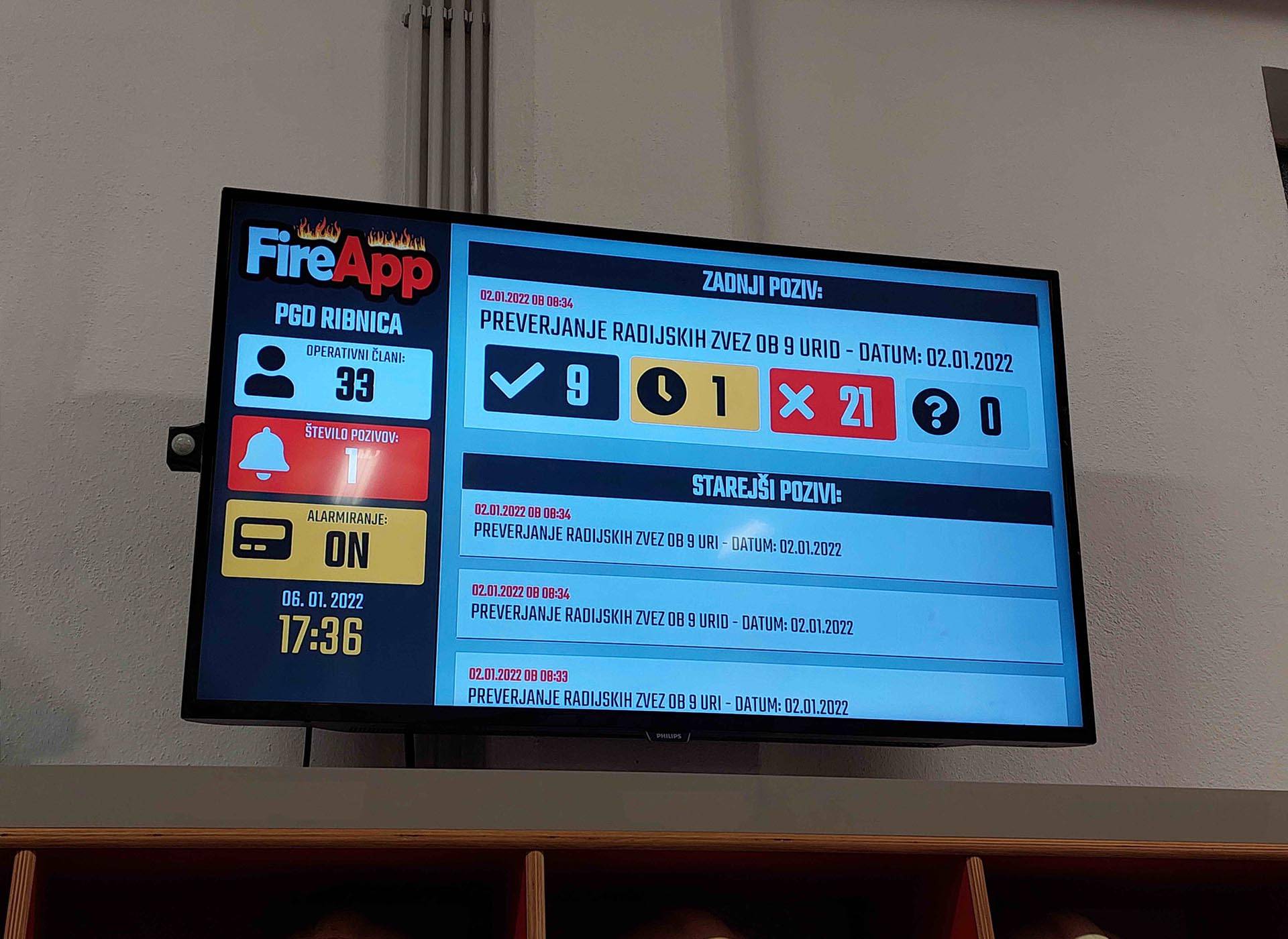 Uvedba sistema FireApp | GZ Ribnica